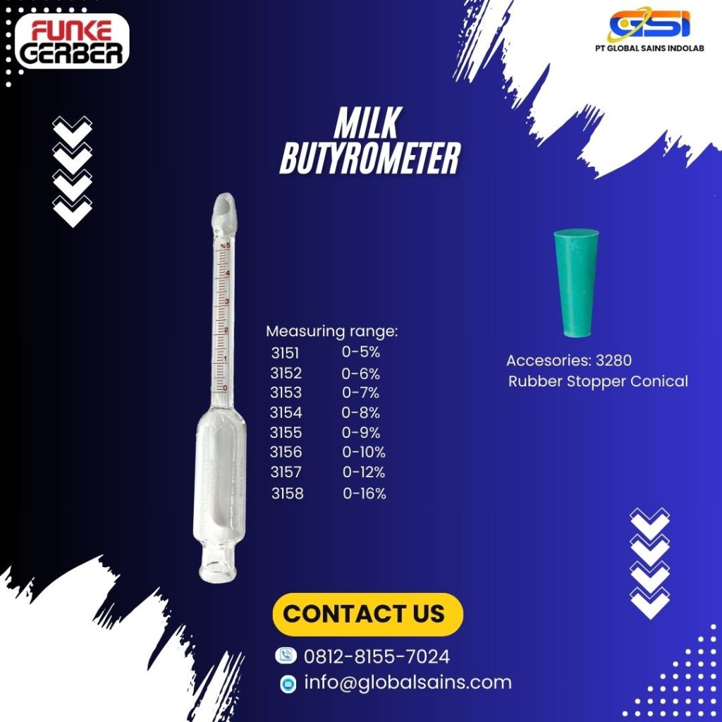 Milk Butyrometer Funke Gerber | Global Sains Indolab